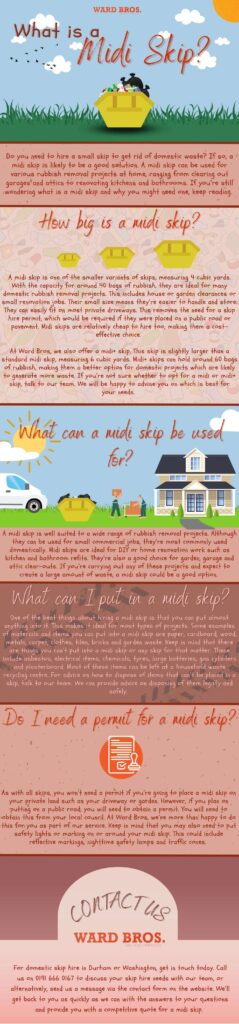 What is a midi skip? [ Infographic ] - Ward Bros Skip Hire Ltd.